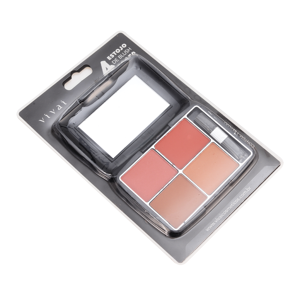Estojo 4 blushes - Vivai Cosméticos