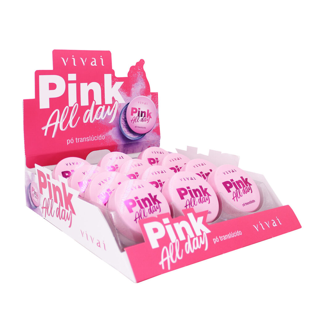 Pink All Day Pó Translúcido - Vivai Cosméticos