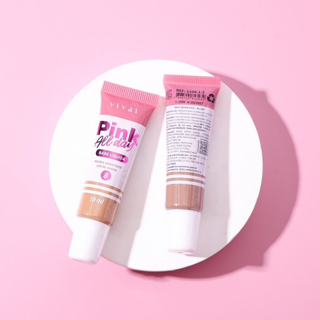 Base Pink All Day - Vivai Cosméticos