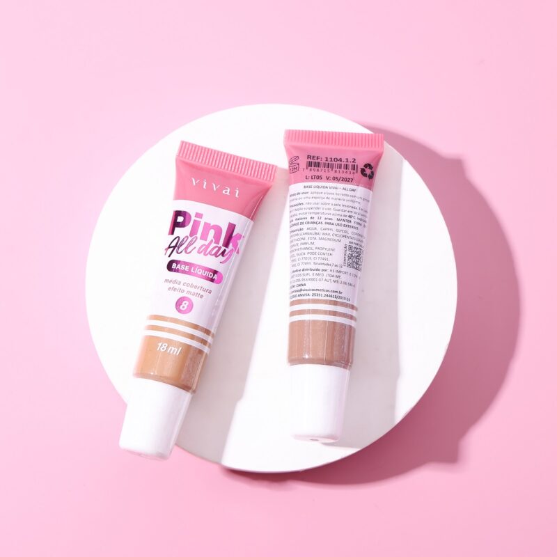 Base Pink All Day - Vivai Cosméticos